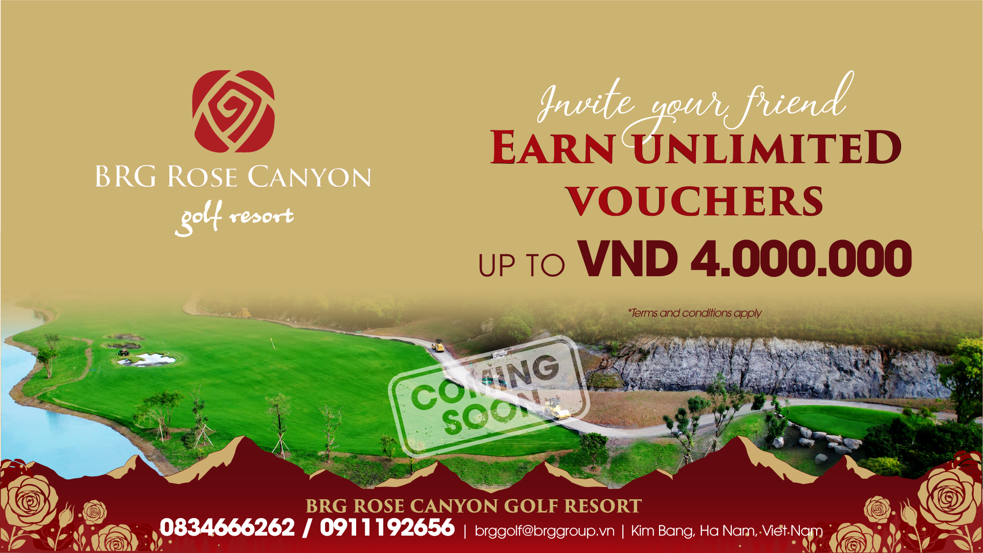 PRE OPENING MEMBERSHIP OFFERS AT VIETNAM'S, BRG ROSE CANYON GOLF RESORT - Destination Golf