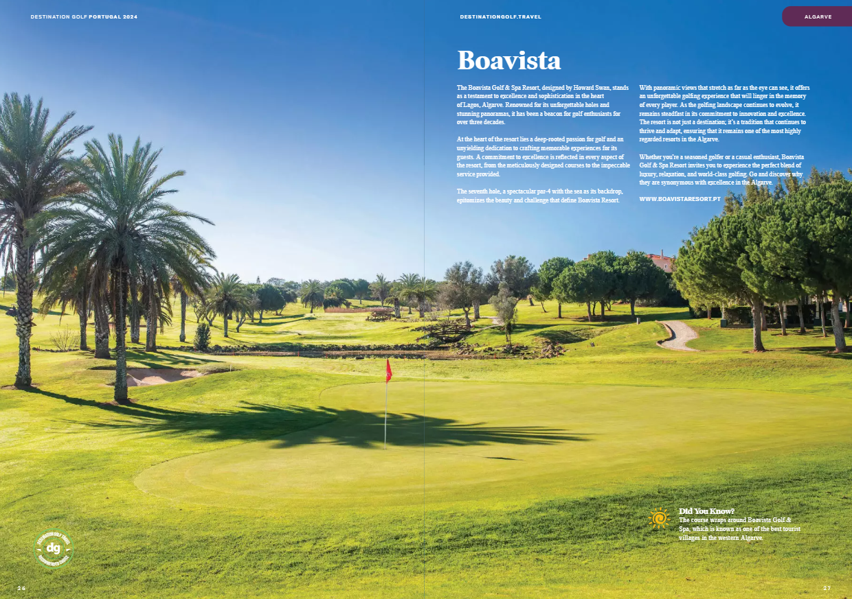 The Boavista Golf & Spa Resort - a beacon for golf enthusiasts for over ...